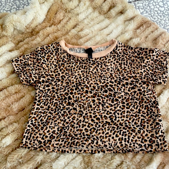 art class | Shirts & Tops | Girls Leopard Print Crop Tshirt | Poshmark